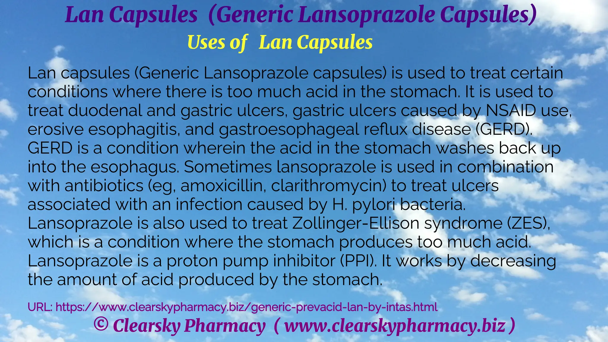 Lan Capsules (Generic Lansoprazole Capsules) | PDF