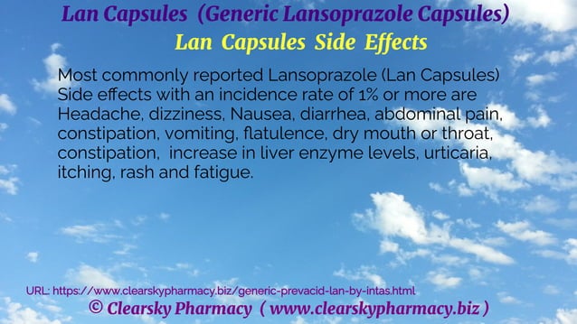 Lan Capsules (Generic Lansoprazole Capsules) | PPT