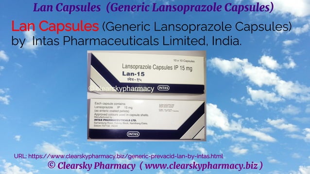Lan Capsules (Generic Lansoprazole Capsules) | PPT