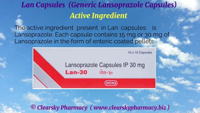 Lan Capsules (Generic Lansoprazole Capsules) | PPT