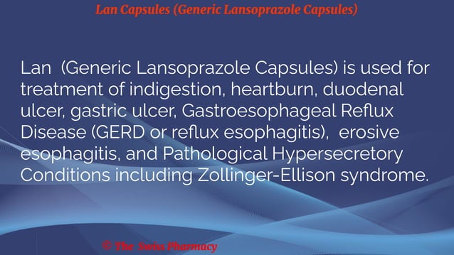 Lan Capsules (Generic Lansoprazole Capsules) | PDF