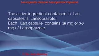 Lan Capsules (Generic Lansoprazole Capsules) | PDF