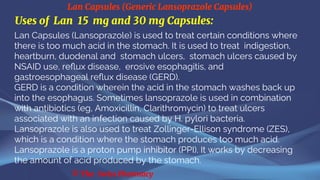 Lan Capsules (Generic Lansoprazole Capsules) | PDF