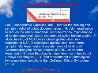 Lan (Lansoprazole Capsules) | ODP | Digestive Disorders | Diseases and ...