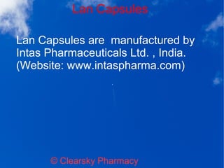 Lan (Lansoprazole Capsules) | ODP | Digestive Disorders | Diseases and ...