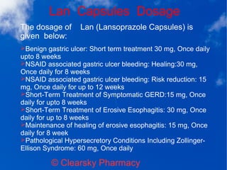 Lan (Lansoprazole Capsules) | ODP