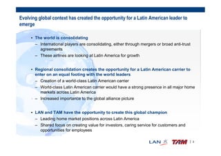 LAN + TAM = LATAM Airlines | PPT