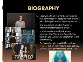 Lana del Rey | PPTX