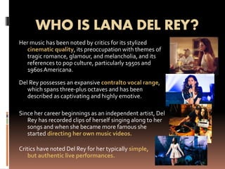 Lana del Rey | PPTX