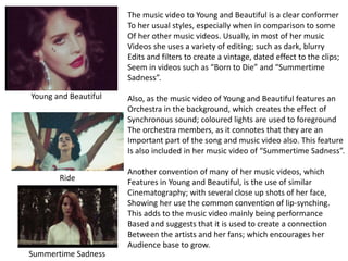 Lana del rey textual analysis | PPTX