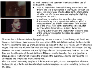 Lana del rey textual analysis | PPTX