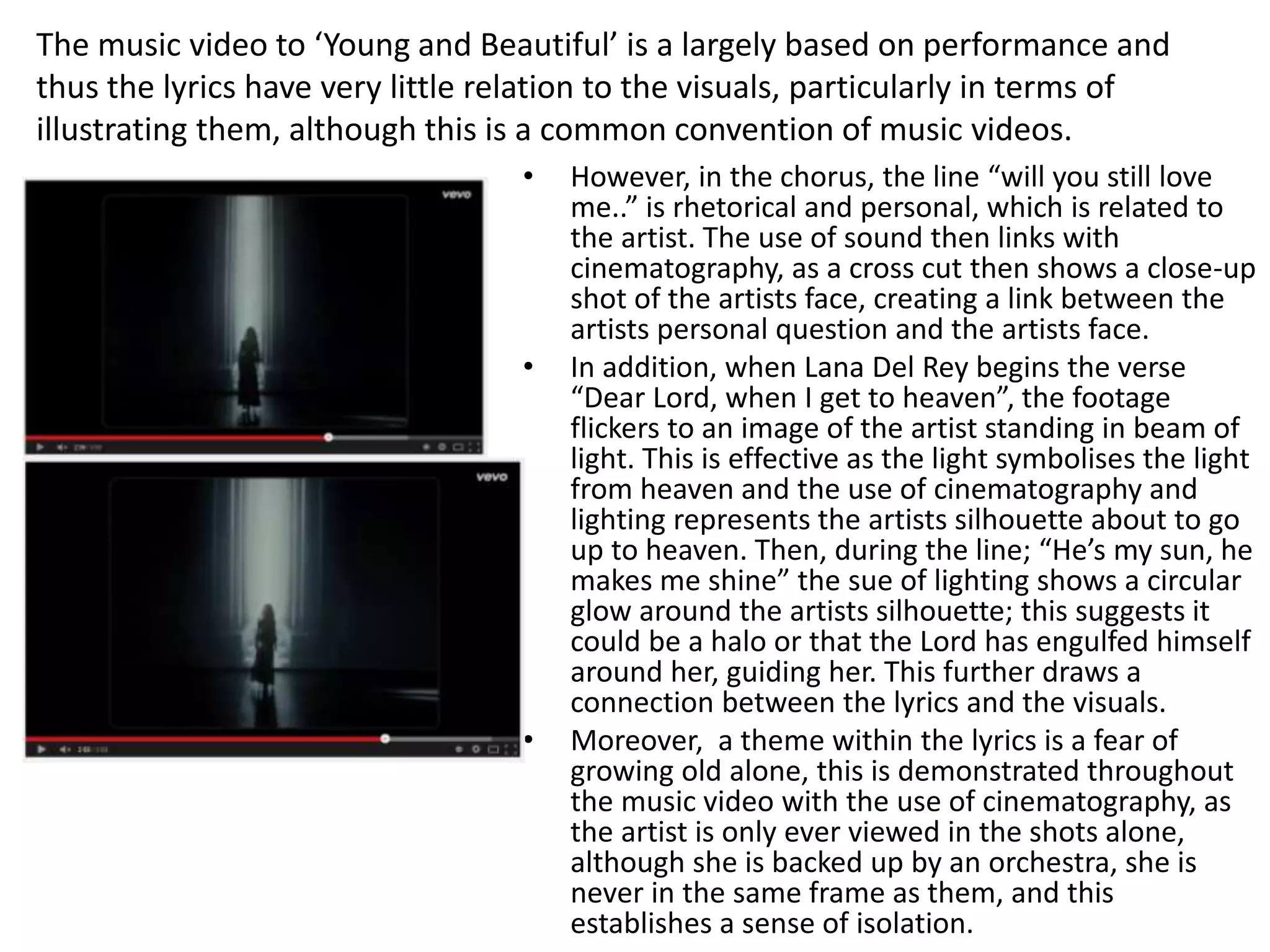 Lana del rey textual analysis | PPTX