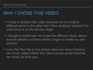 Lana Del Rey Lust For Life Textual Analysis | PPTX