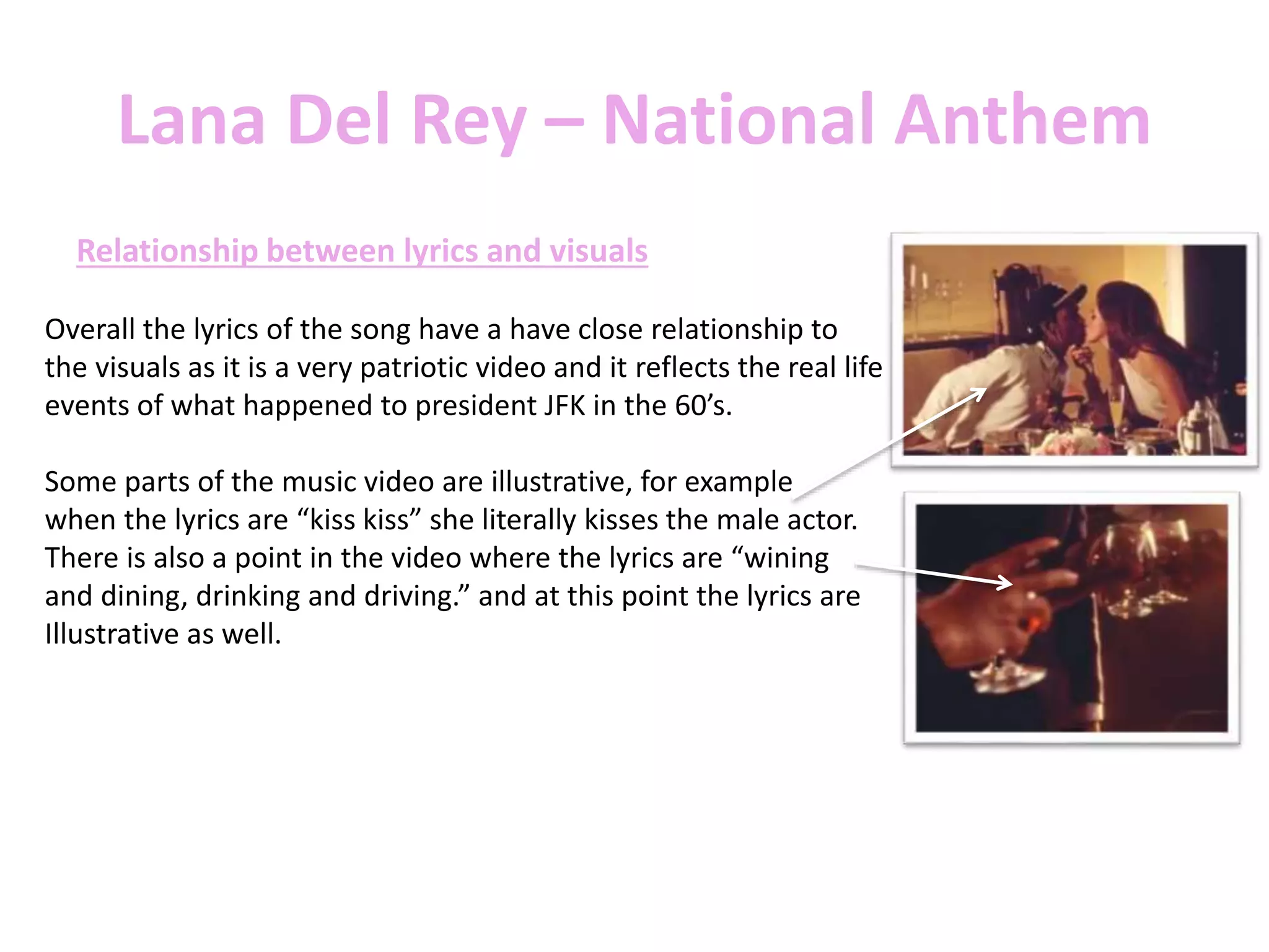 Music Video Analysis - Lana Del Rey | PPTX
