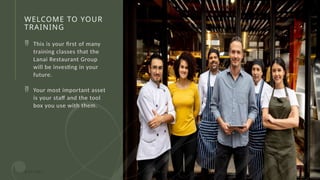 Manager training program for food service | PPTX
