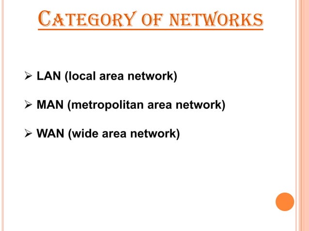 Lan and wan | PPTX | Computer Networking | Computing