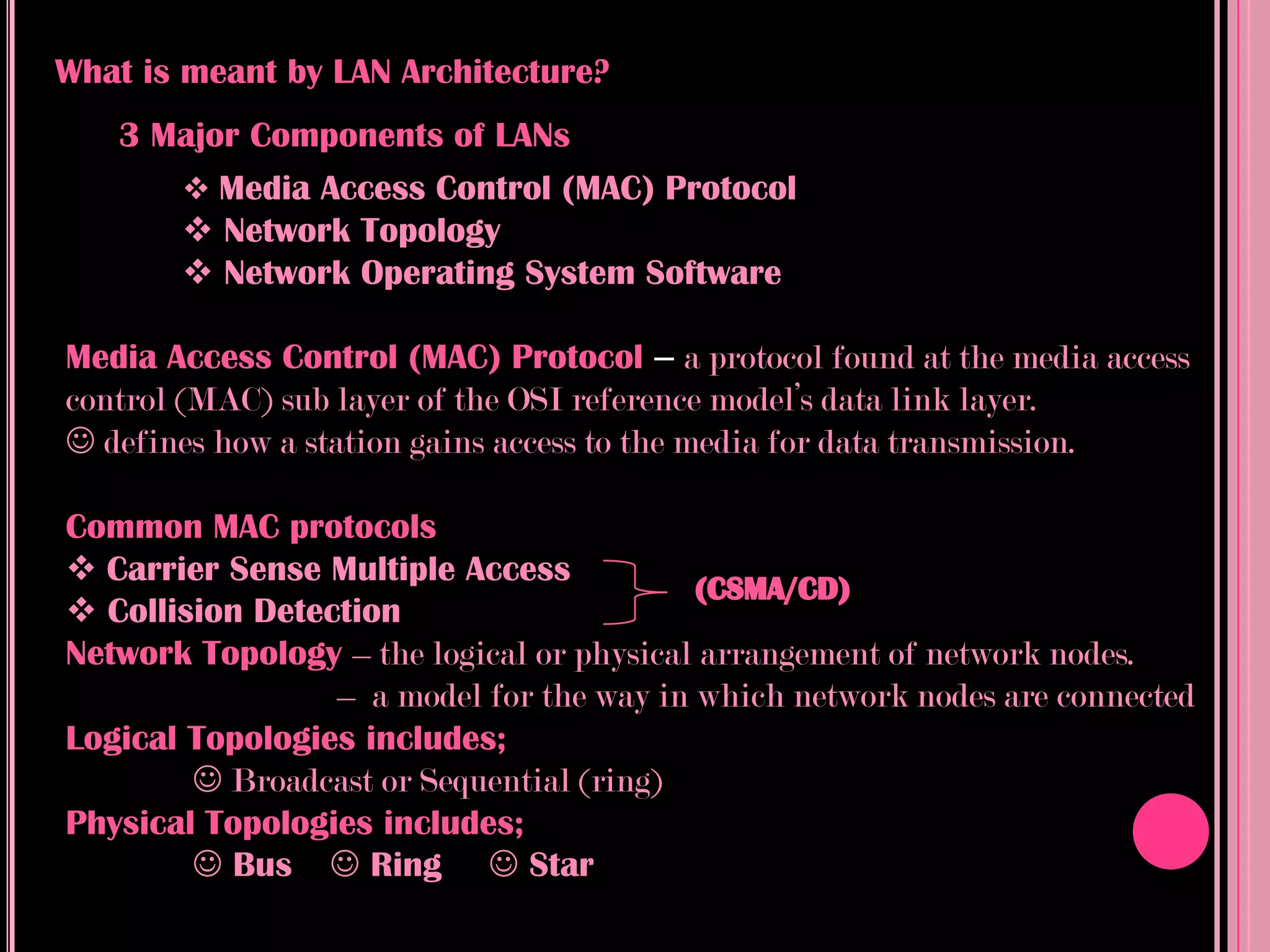 Lan architecture | PPTX