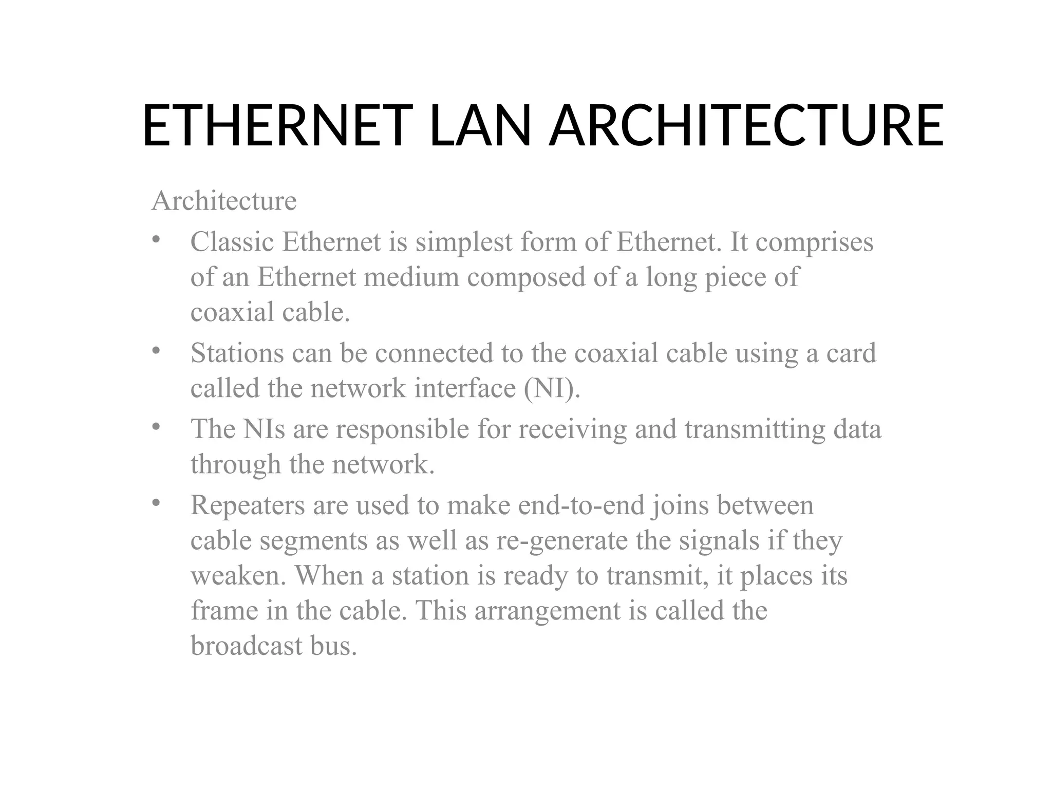 LAN ARCHITECTURE in computer networking.ppt