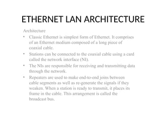 LAN ARCHITECTURE in computer networking.ppt
