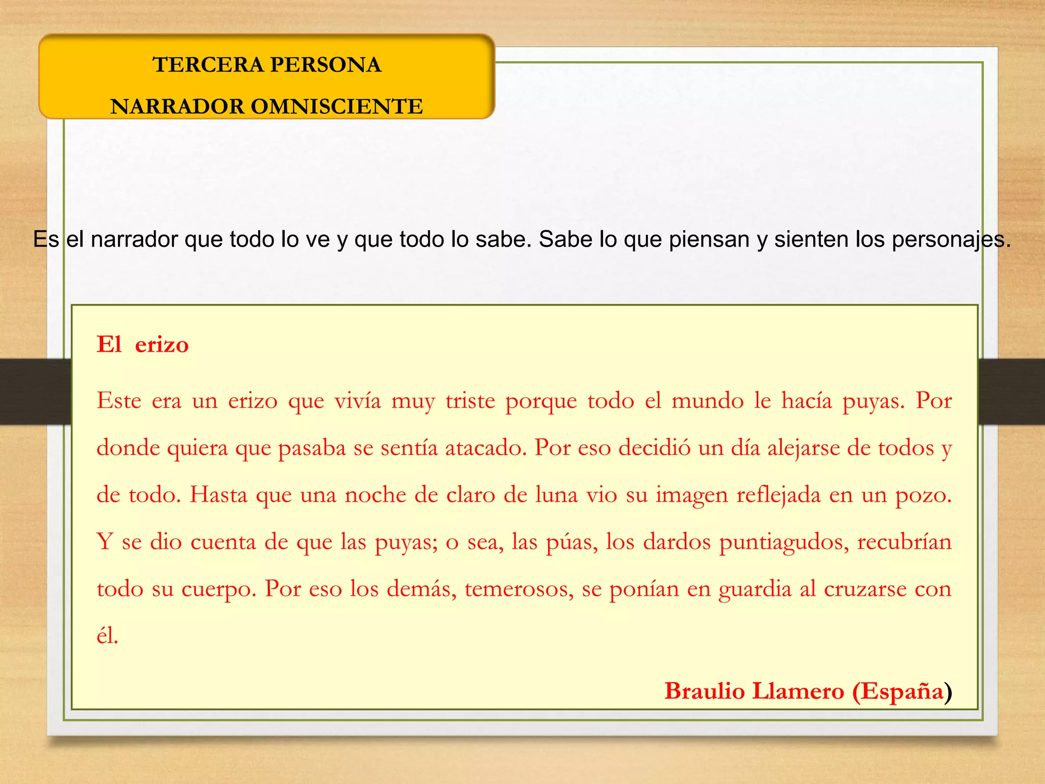 La narración y sus partes | PPT