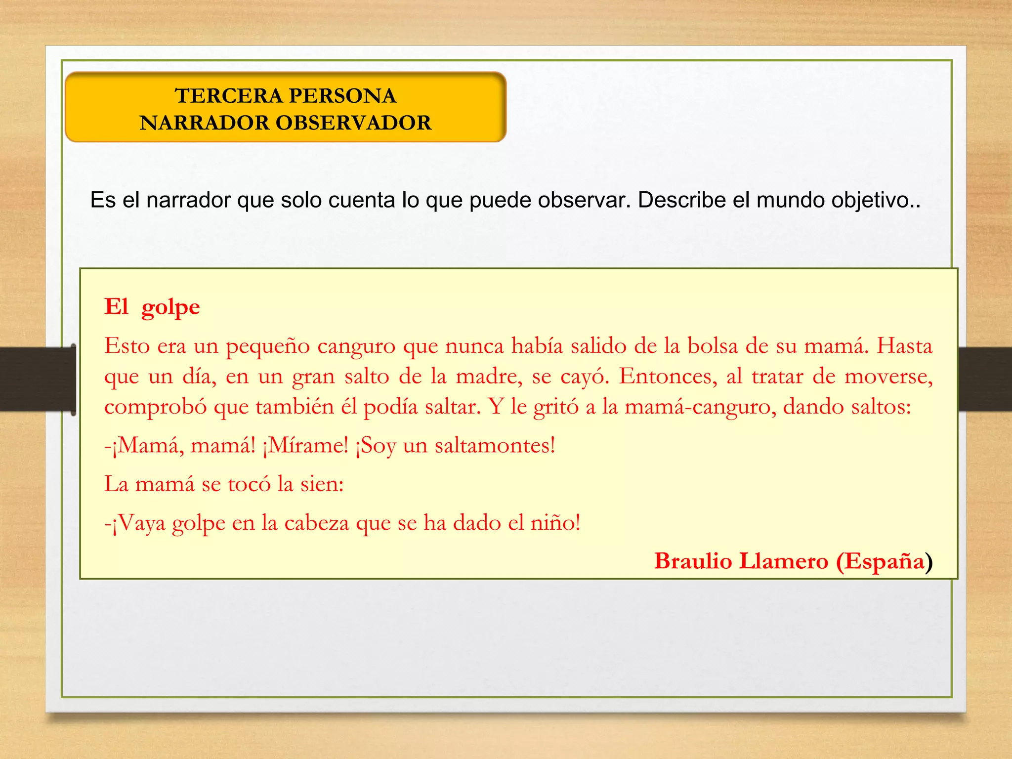 La narración y sus partes | PPT