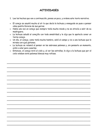 Los textos narrativos | PDF