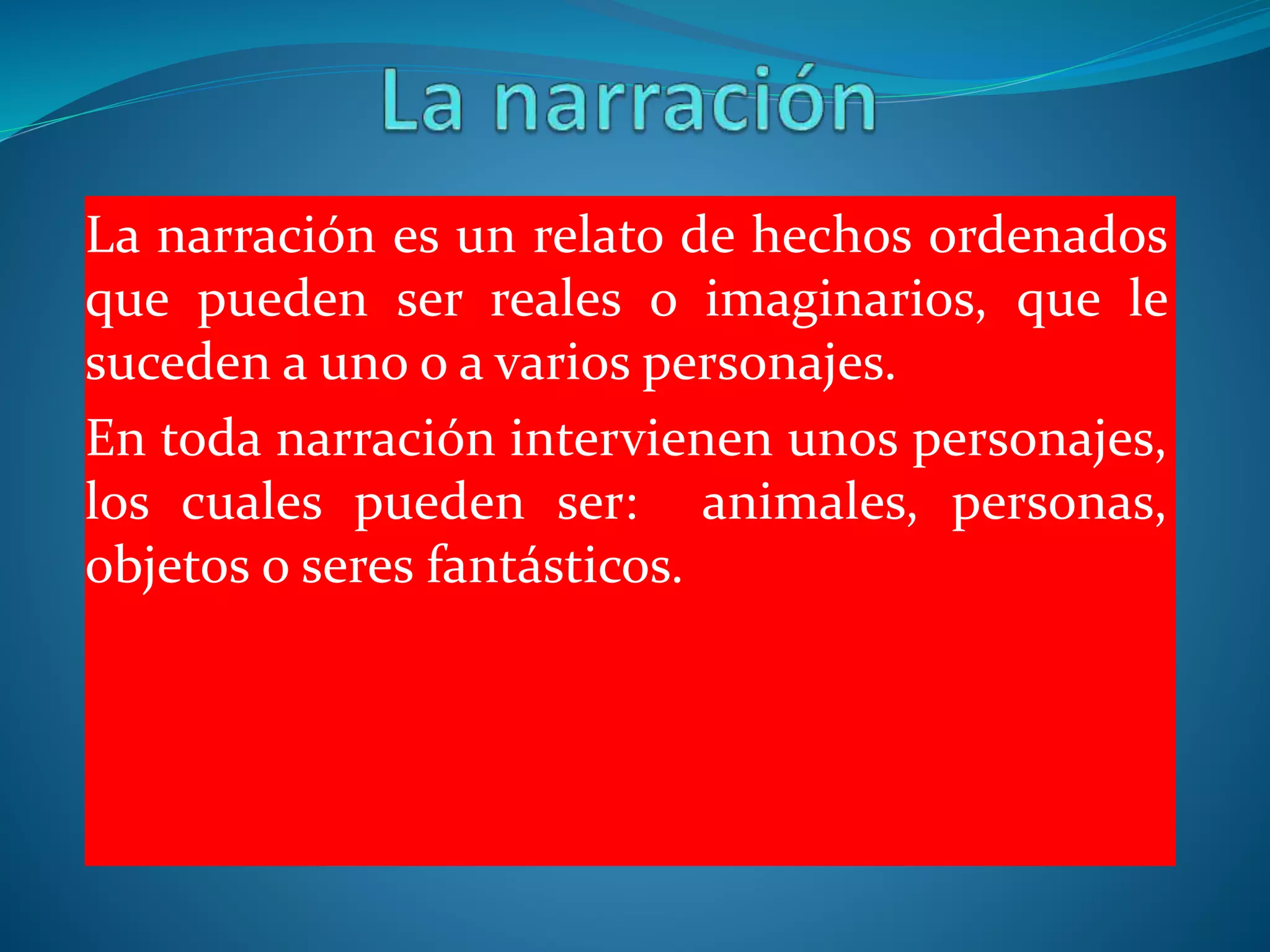 La narración y sus partes | PPT