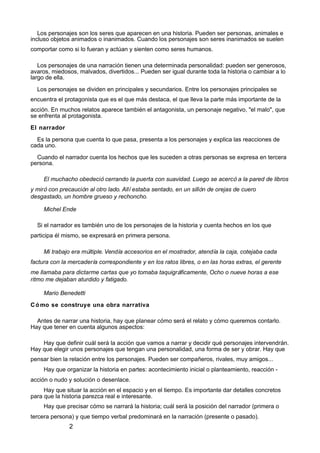 La narración | DOC
