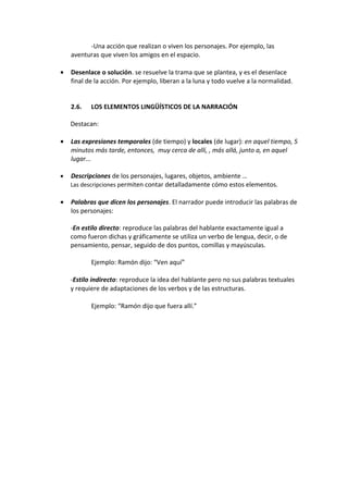 La narracion y sus elementos | PDF