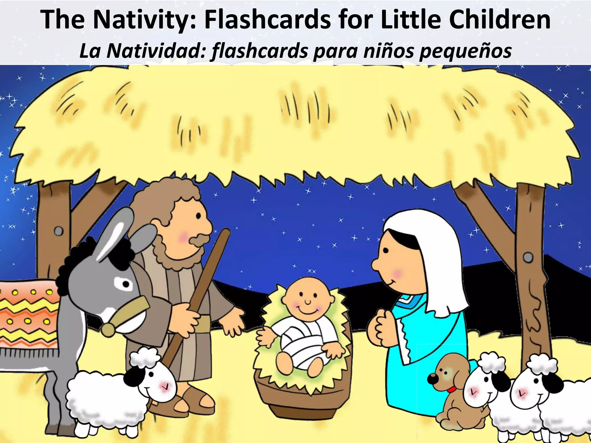 The Nativity: Flashcards for Little Children - La Natividad: flashcards ...