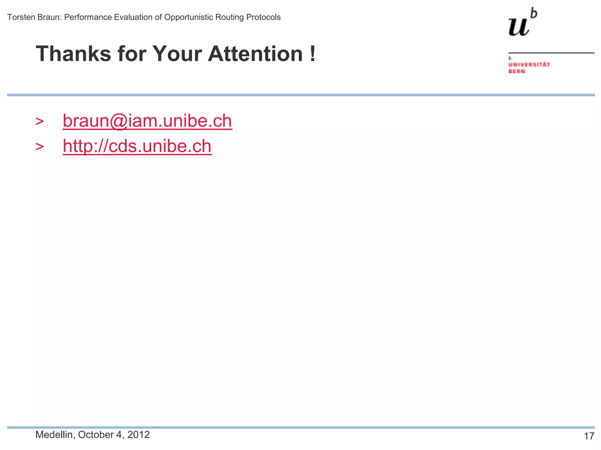 Performance Evaluation Of Opportunistic Routing Protocols A Framework Based Approach Using