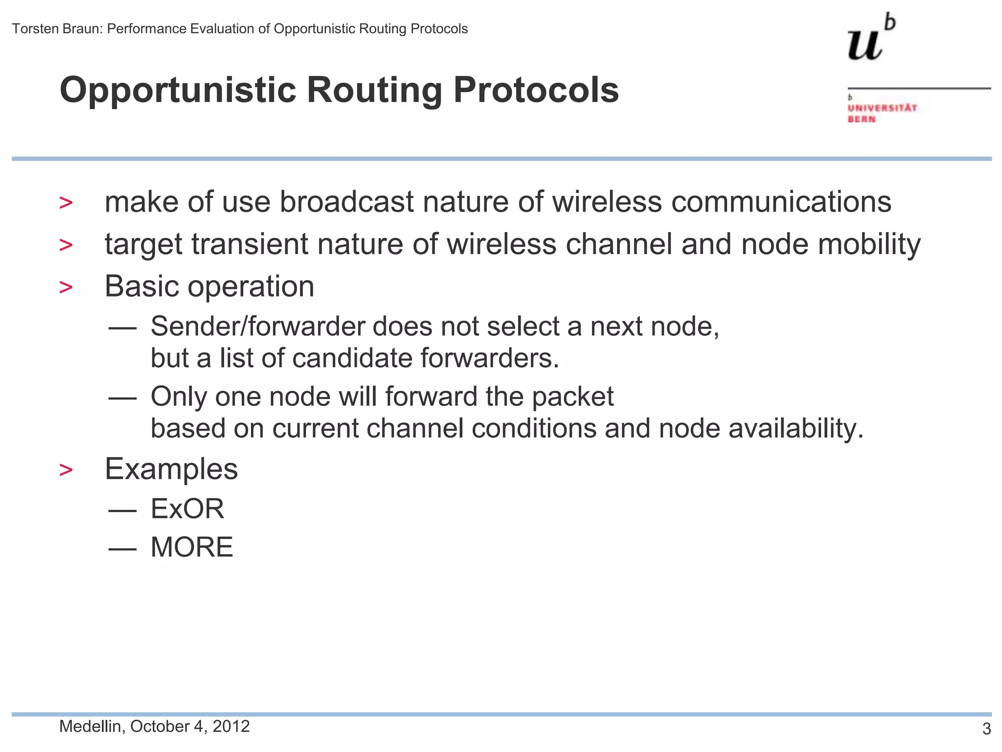 Performance Evaluation Of Opportunistic Routing Protocols A Framework Based Approach Using