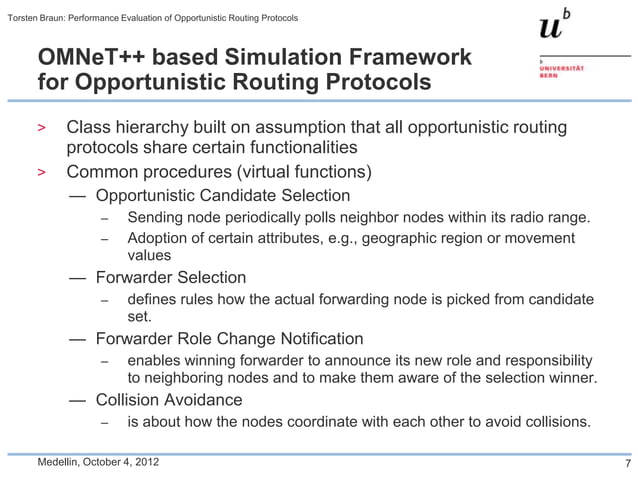 Performance Evaluation Of Opportunistic Routing Protocols A Framework Based Approach Using