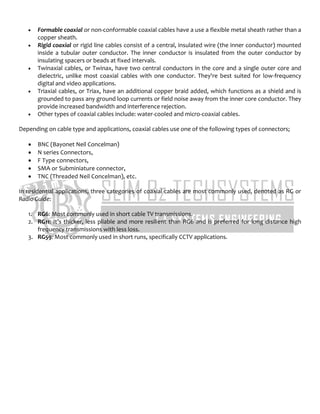 LAN CABLES - A comparative understanding of types of Cable for Local ...
