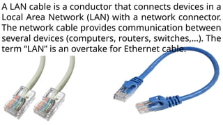 lan cabling, networking basicsdsdasdasdsaewewe | PPTX