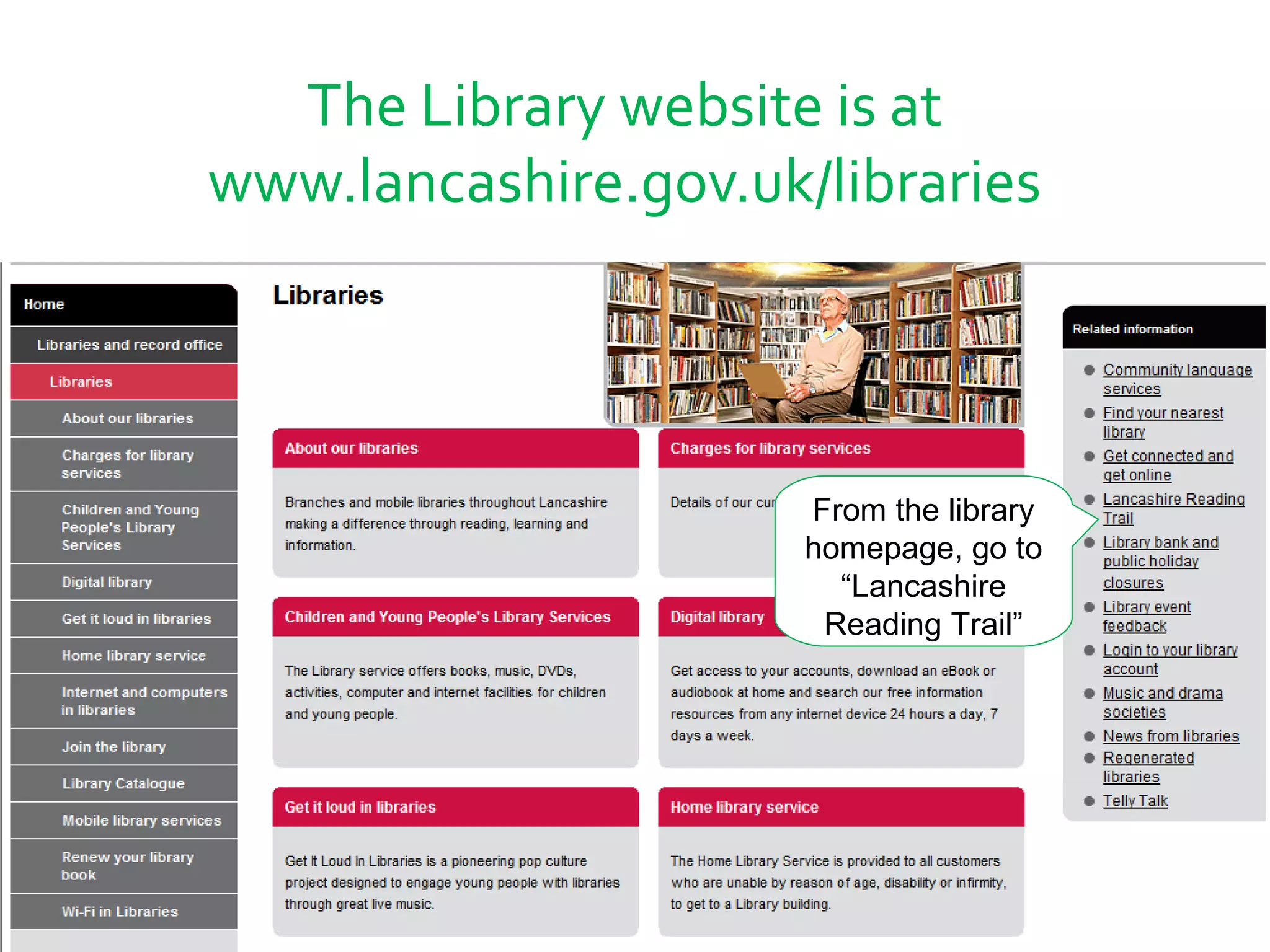 Reading Families - Lancashire reading trail – how to get started | PPT