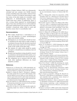 Lancaster design and analysis of pilot studies | PDF