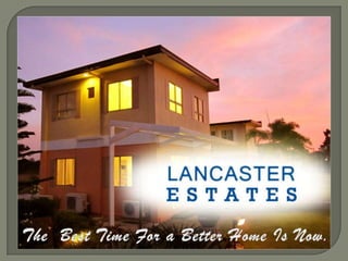 Lancaster Estates Home Plans | PPT