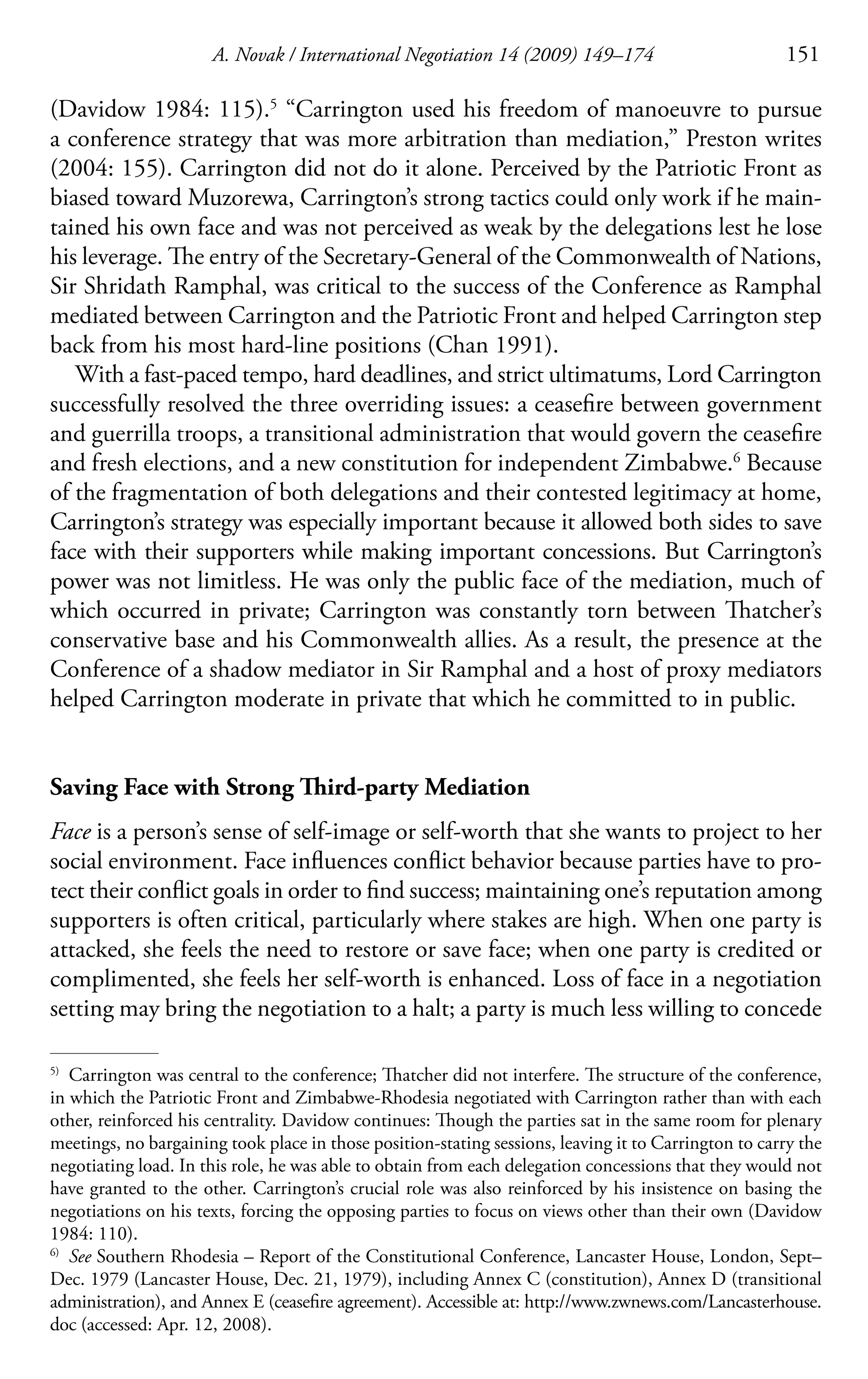 Lancaster House Conference on Rhodesia/Zimbabwe | PDF