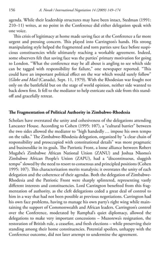 Lancaster House Conference on Rhodesia/Zimbabwe | PDF