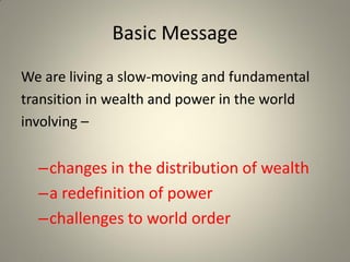 Wealth and Power in the New World Order | PPT