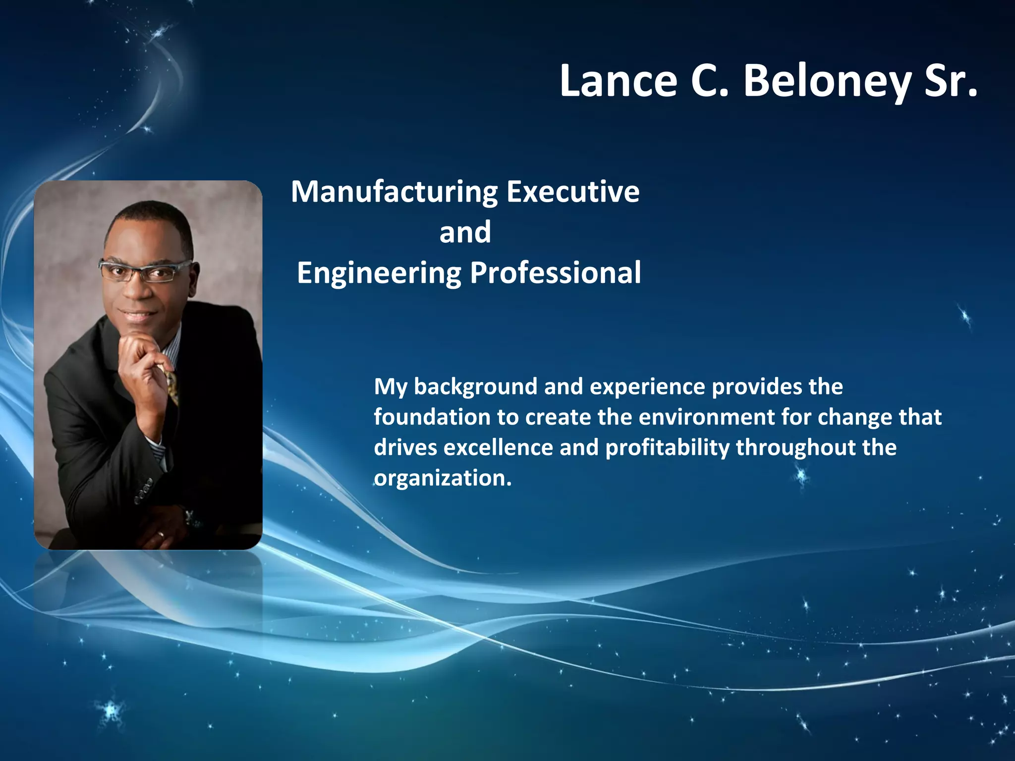 LANCE C. BELONEY, SR. | PPT
