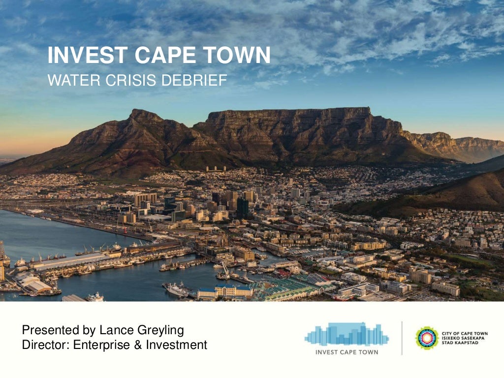 Cape Town Water crisis debrief