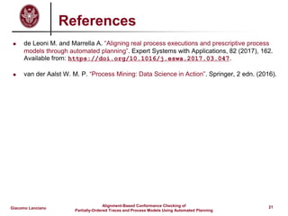 Alignment-Based Conformance Checking of Partially-Ordered Traces and Process Models Using ...