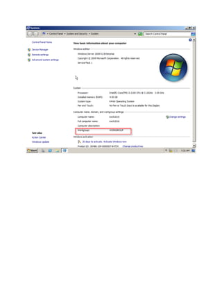 Lan configuration in windows Server 2008 R2 part 01 | PDF