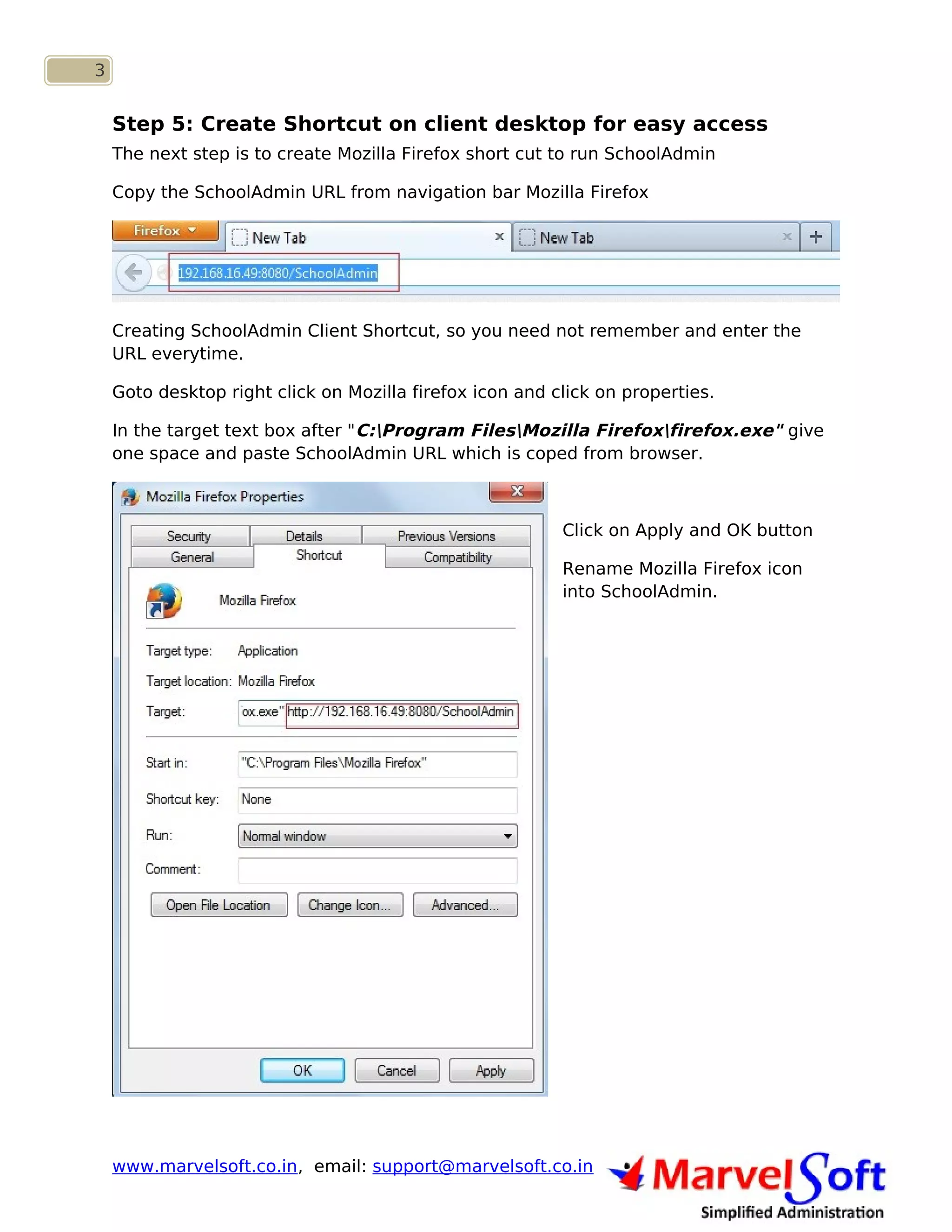 MarvelSoft SchoolAdmin Offline LAN Access Setup Guide | PDF