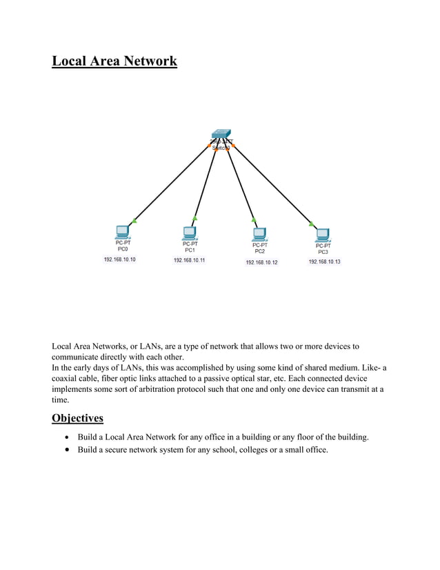 Lan connection | PDF