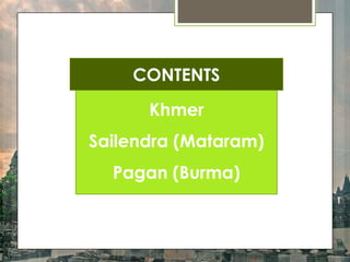 Land-based Agricultural Kingdoms in Southeast Asia (Khmers, Saliendra ...