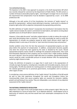 Land, the constitution and property rights in South Africa | PDF
