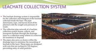 Land fills and leachate treatment | PPTX